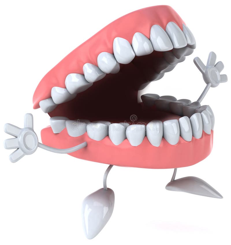 Fun teeth stock illustration. Illustration of funny, concept - 15978654
