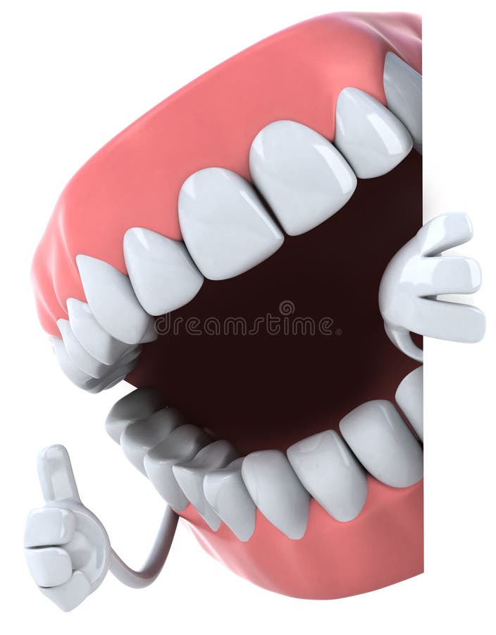 Fun teeth stock illustration. Illustration of funny, concept - 15978654