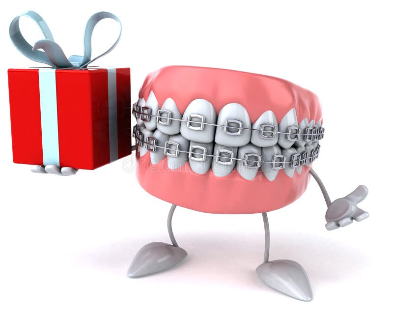 Fun teeth stock illustration. Illustration of braces - 45461421