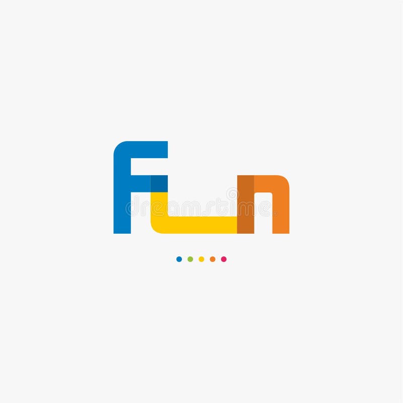 Fun Text Logo Design Vector Stock Vector - Illustration of icon ...