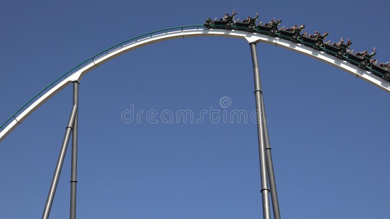 Rails of Roller Coaster stock image. Image of wheeled - 92177949