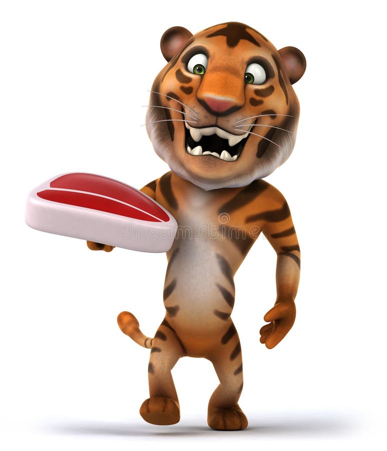 Fun tiger stock illustration. Illustration of beauty - 43893966