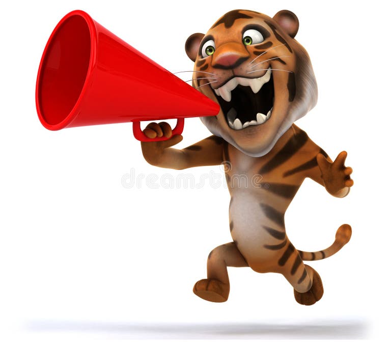 Fun tiger stock illustration. Illustration of carnivore - 48866872
