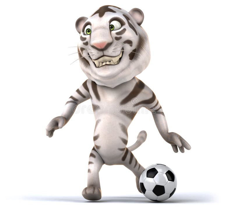 Fun tiger stock illustration. Illustration of cute, isolated - 49739750
