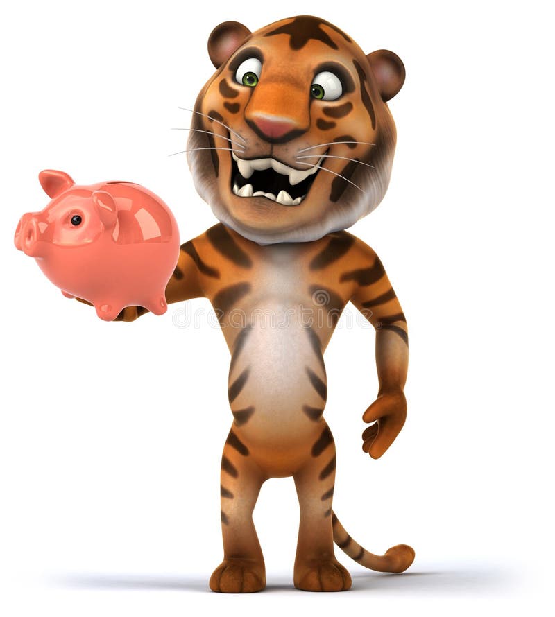 Fun tiger stock illustration. Illustration of tiger, striped - 50015879