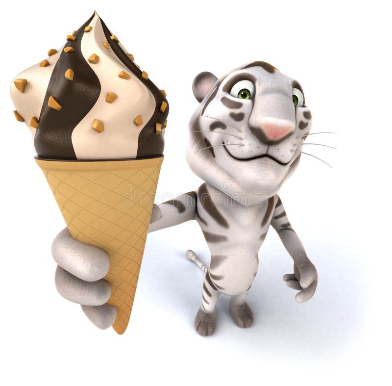 Fun tiger stock illustration. Illustration of tiger, beautiful - 56608534