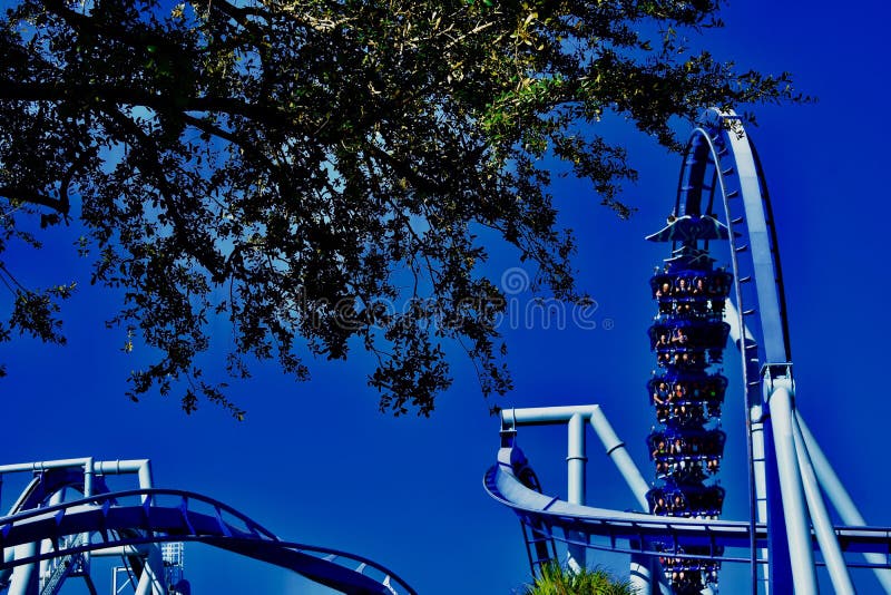 Fun time at the theme park editorial stock photo. Image of arena ...