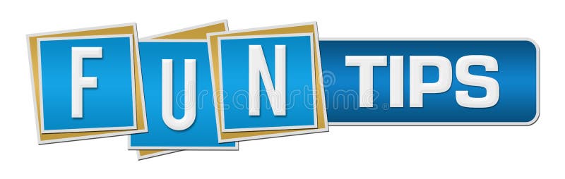Fun Tips Blue Squares Bar stock illustration. Illustration of guidance ...