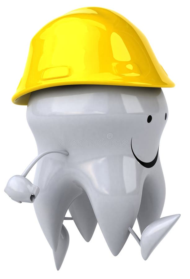 Fun tooth stock illustration. Illustration of render - 43805285