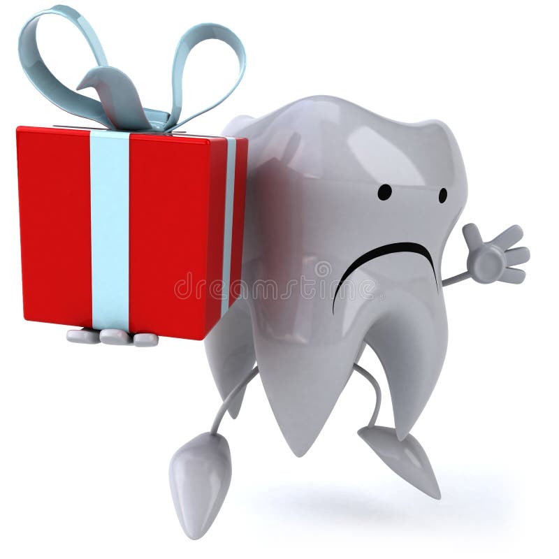 Fun tooth stock illustration. Illustration of render - 45460868