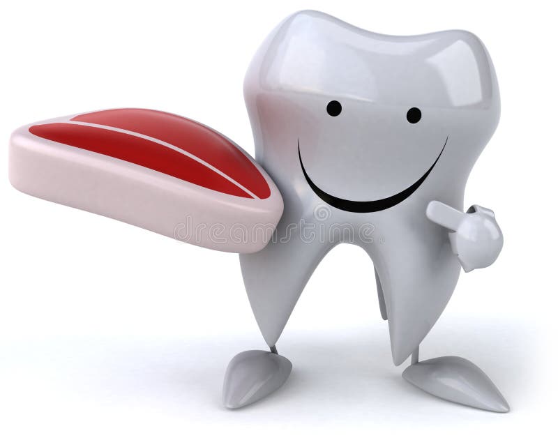 Fun tooth stock illustration. Illustration of isolated - 45552425