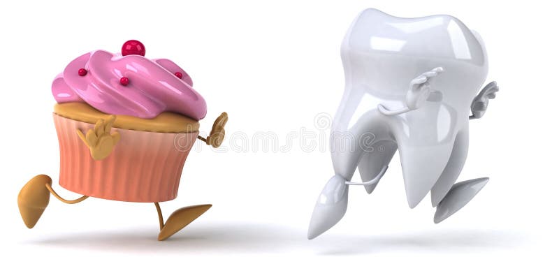 Fun tooth stock illustration. Illustration of render - 48929050