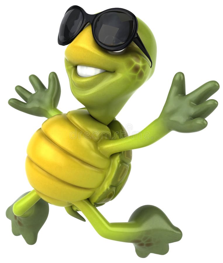 Fun turtle stock illustration. Illustration of aquatic - 21768495