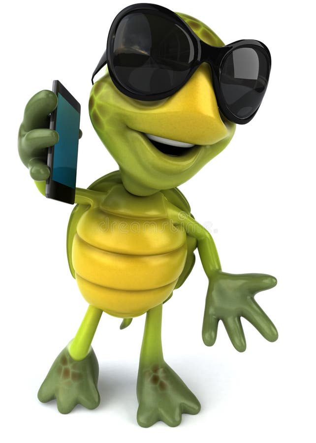 Fun turtle stock illustration. Illustration of mammal - 42970191