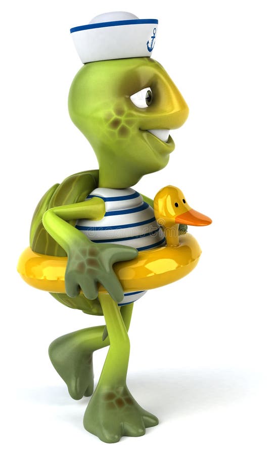 Fun turtle stock illustration. Illustration of cartoon - 49015423