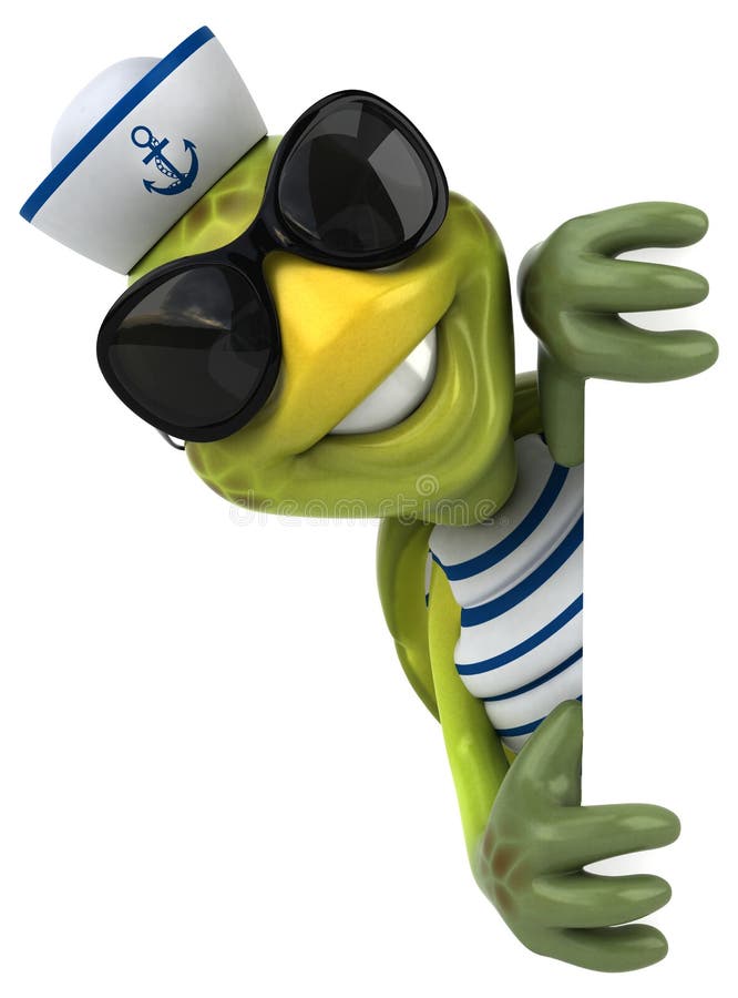 Fun turtle stock illustration. Illustration of cartoon - 22453067