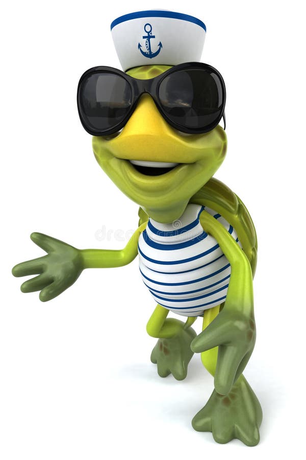 Fun turtle stock illustration. Illustration of slower - 21724920