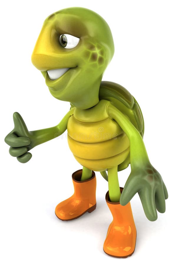 Fun turtle stock illustration. Illustration of green - 54108941