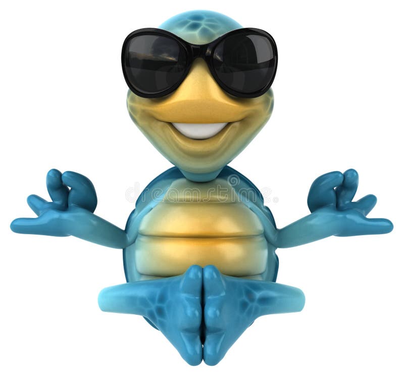 Fun turtle stock illustration. Illustration of blue, happy - 54108954