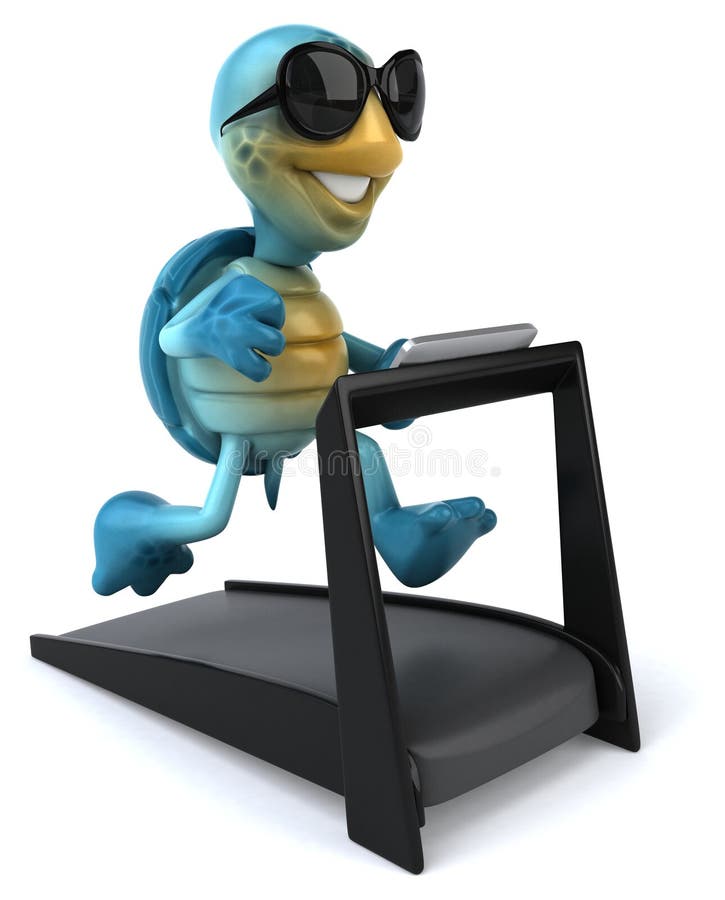 Fun turtle stock illustration. Illustration of calm, running - 54108965