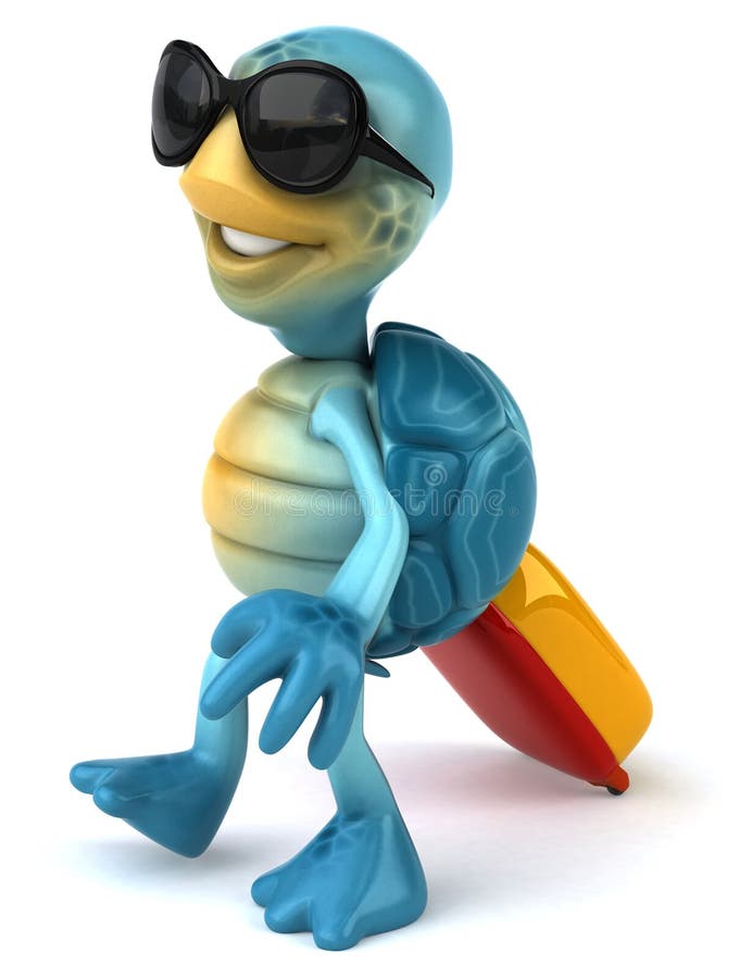 Fun turtle stock illustration. Illustration of species - 54108980