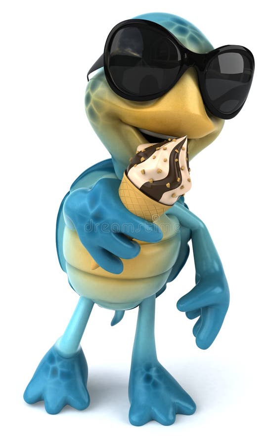 Fun turtle stock illustration. Illustration of marine - 56718377