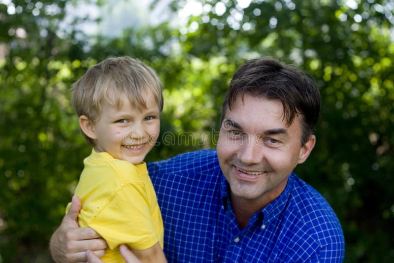 Loving Uncle and Nephew stock photo. Image of endearment - 1632510