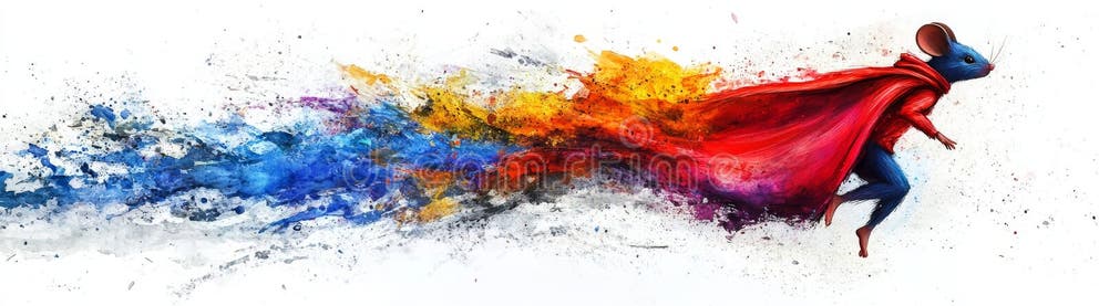 A Fun, Understated Watercolor Illustration of a Little Object. Stock ...