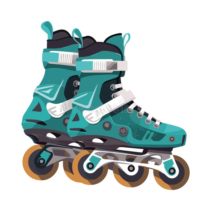 Fun Vector Cartoon of Roller Skating Adventure Stock Vector ...