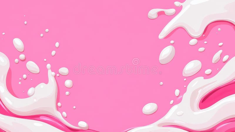 A Fun, Vibrant Pink Comic Background, Featuring Modern Flat ...