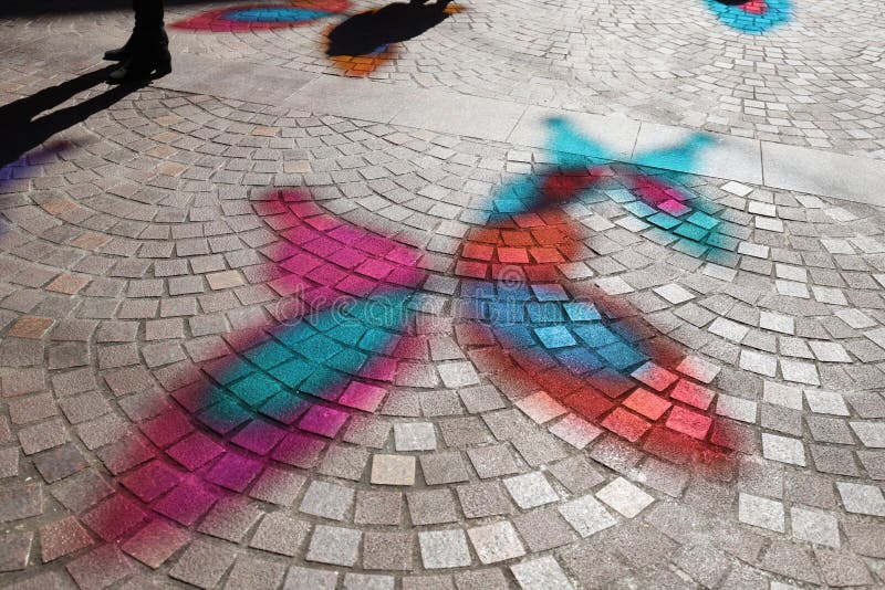 The Fun of Visual Effect at the Color Shadow 1 Jan 2021 Stock Photo ...