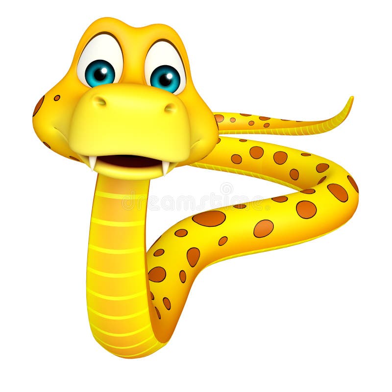 Fun Walk Snake Cartoon Character Stock Illustration - Illustration of ...