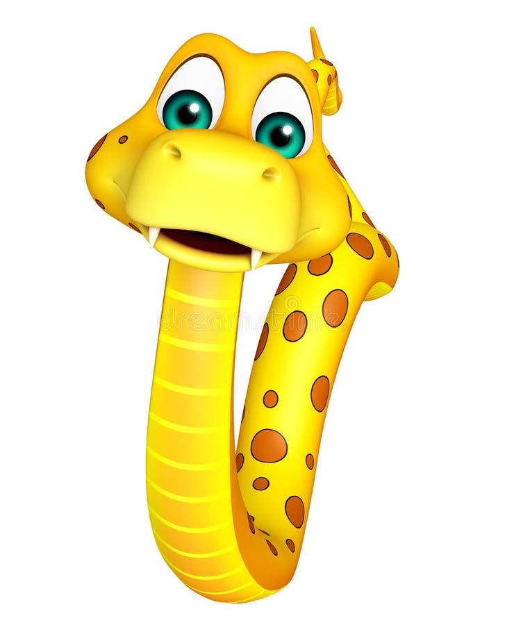Fun Walk Snake Cartoon Character Stock Illustration - Illustration of ...