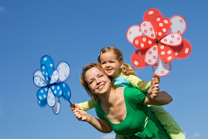 Fun with the Wind in Spring Stock Photo - Image of people, female: 9509360