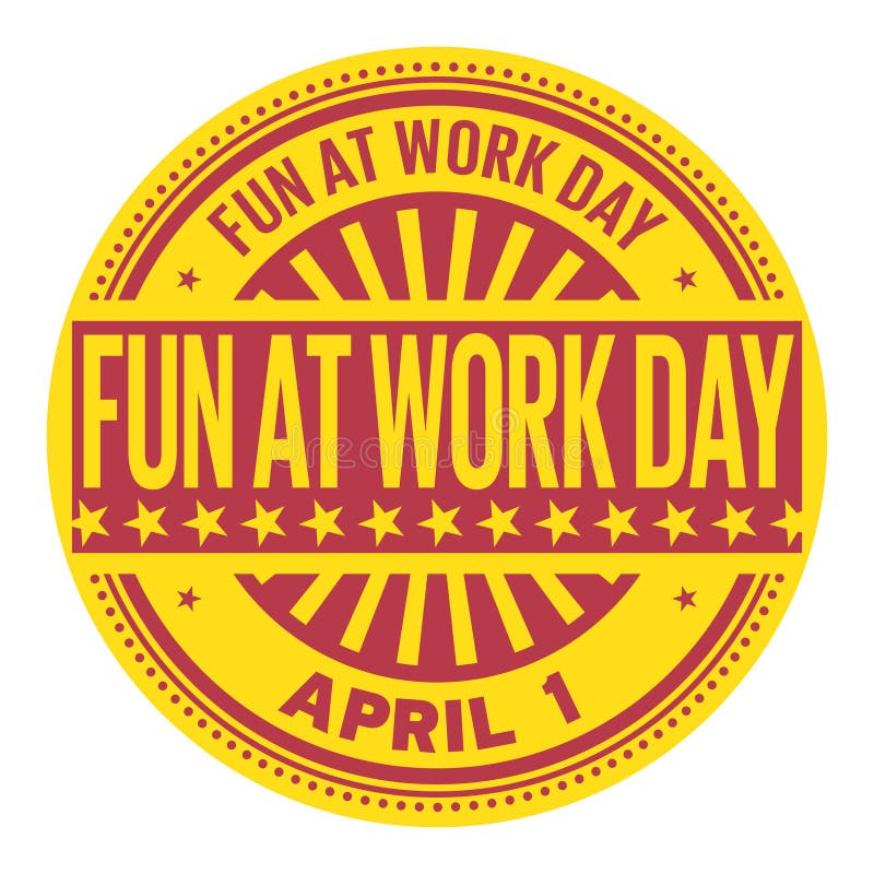 Fun at Work Day stock vector. Illustration of history - 109802904