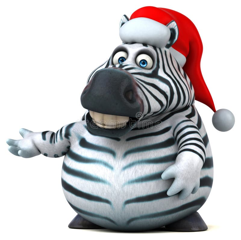 Fun Zebra - 3D Illustration Stock Illustration - Illustration of ...