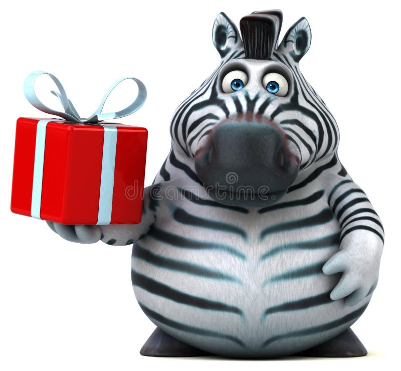 Fun Zebra - 3D Illustration Stock Illustration - Illustration of animal ...