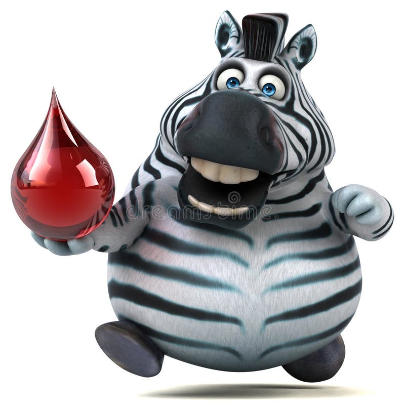 Fun Zebra - 3D Illustration Stock Illustration - Illustration of africa ...