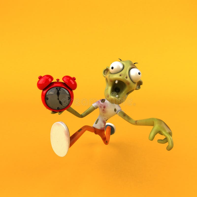 Fun Zombie - 3D Illustration Stock Illustration - Illustration of demon ...