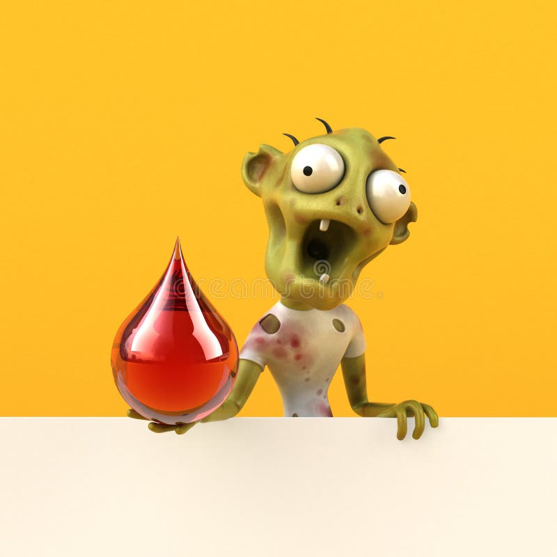 Fun Zombie - 3D Illustration Stock Illustration - Illustration of ...