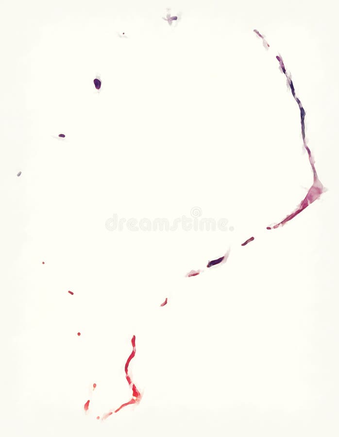 Funafuti Island Watercolor Map of Tuvalu Stock Illustration ...