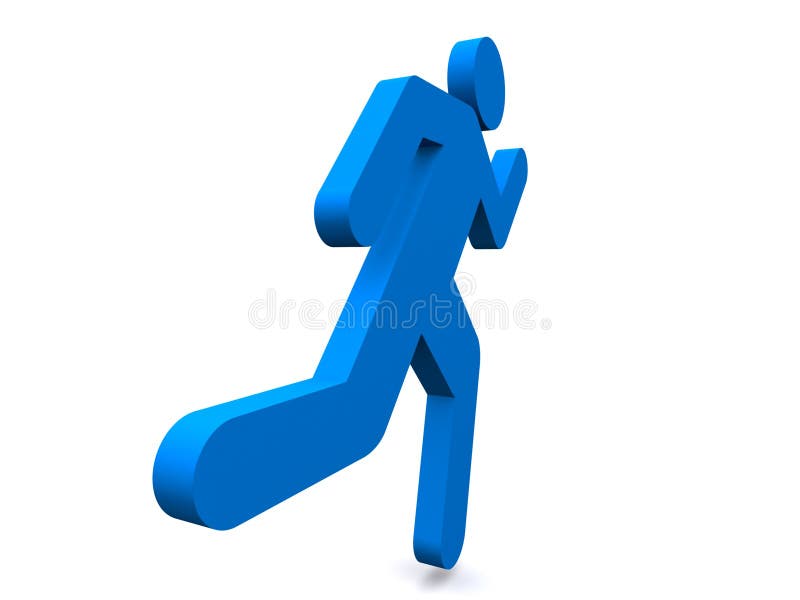 Persona Azul Que Estira El Icono Stock de ilustración - Ilustración de ...