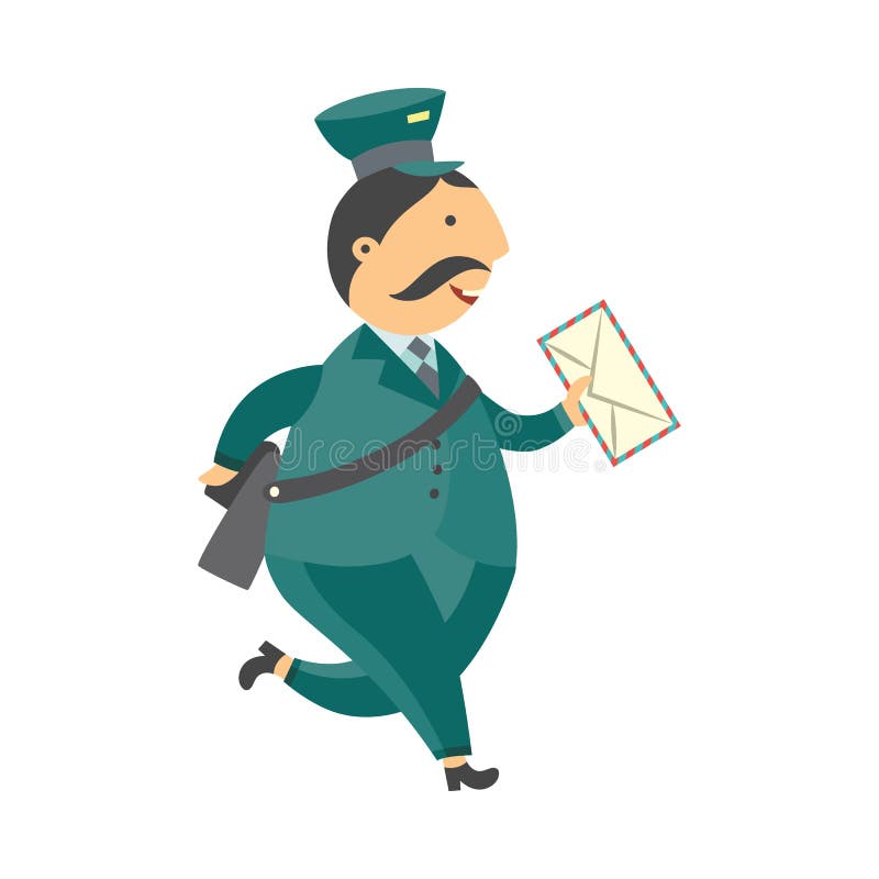 Funcionamiento Del Carácter Del Cartero Del Cartero De La Historieta ...