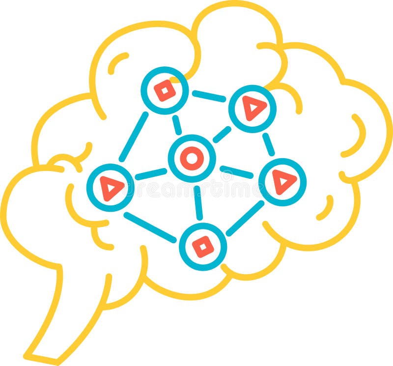 Function Analysis and Logic of Brain Icon Vector Stock Vector ...