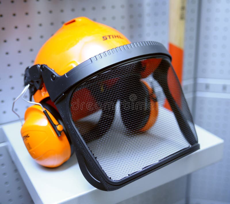 Modern Function Basic Safety Helmet System, Earmuffs and Mesh Visor ...