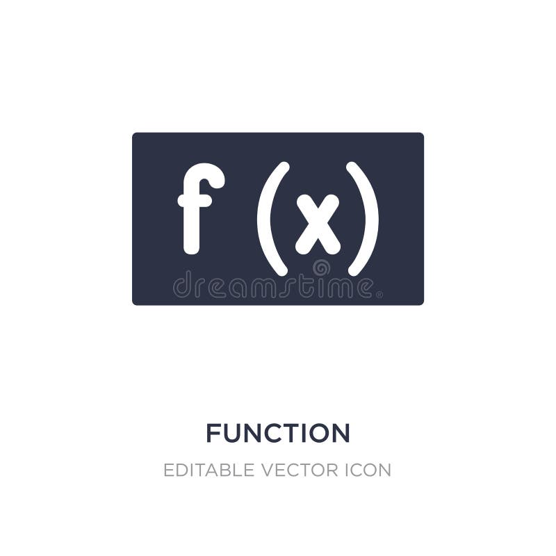 Function Icon on White Background. Simple Element Illustration from ...
