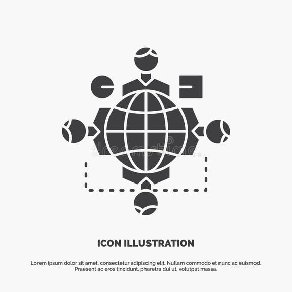 Function, Instruction, Logic, Operation, Meeting Icon. Glyph Vector Gray Symbol for UI and UX ...