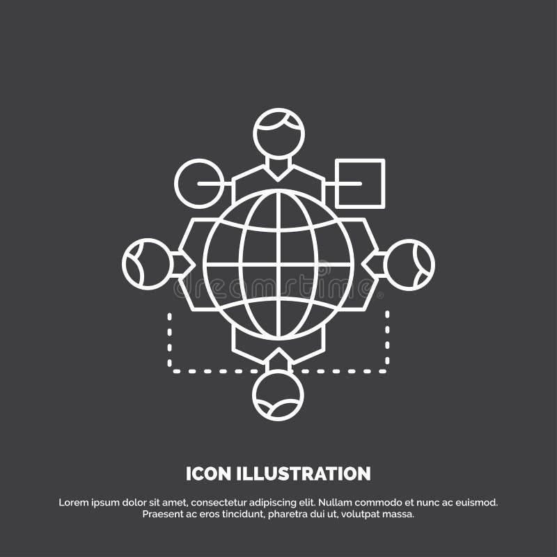 Function, Instruction, Logic, Operation, Meeting Icon. Line Vector Symbol for UI and UX, Website ...