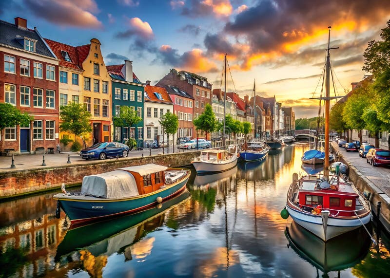 Function Structure Boats Architecture Street Scenes Stock Illustration ...