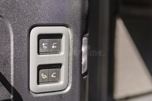 Functional Button in a Car Trunk. Electric Trunk Switch Controller ...